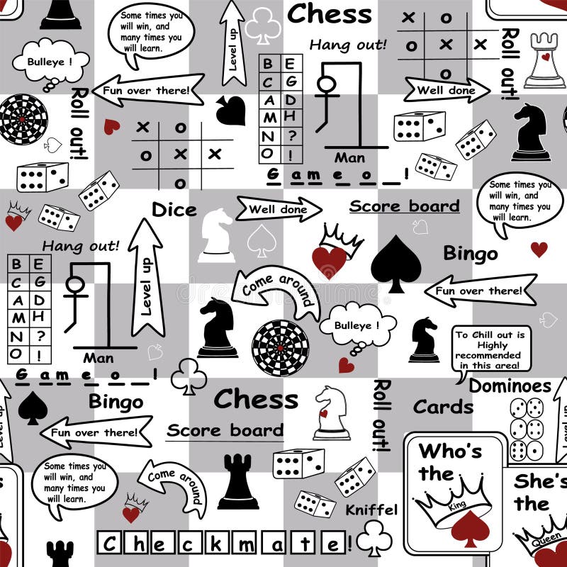 Conversational Game Hang Out ,seamless Pattern, Background, Perfect for ...