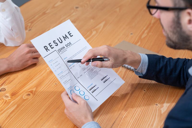 Conversational Job Interview Between Interviewer And Candidate Entity Stock Image Image Of