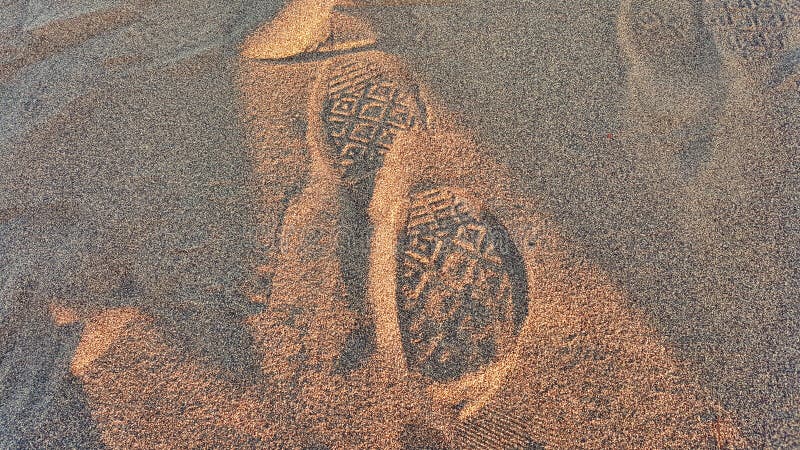 Converse Sand Footprint stock image. Image of grains - 55385901