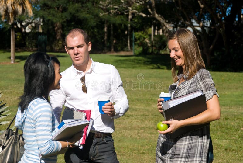 Conversing students stock image. Image of people, asian - 13242375