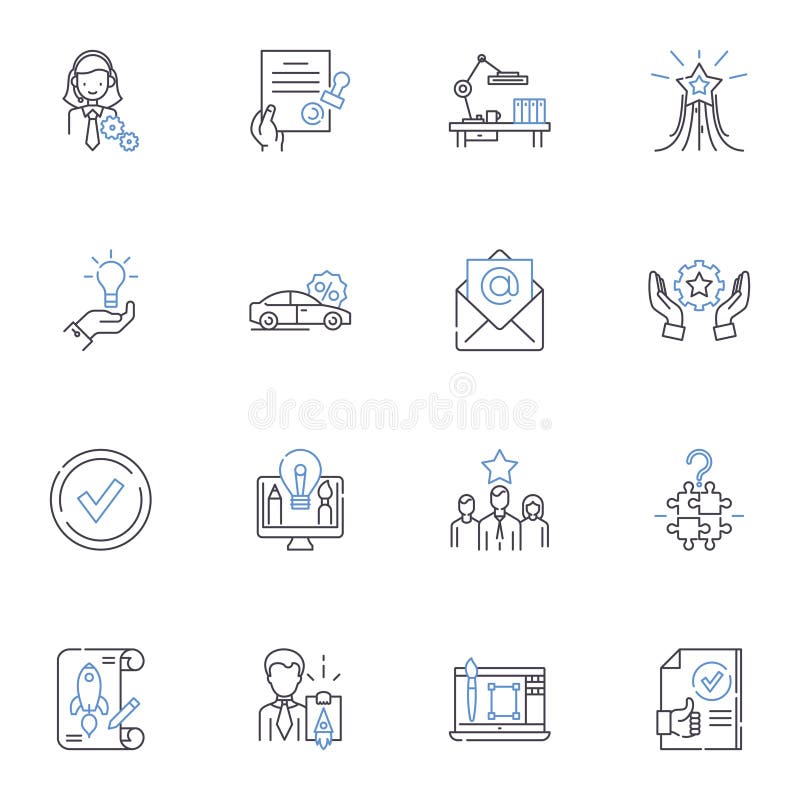 Conversion and Action Line Icons Collection. Convert, Engage, React ...