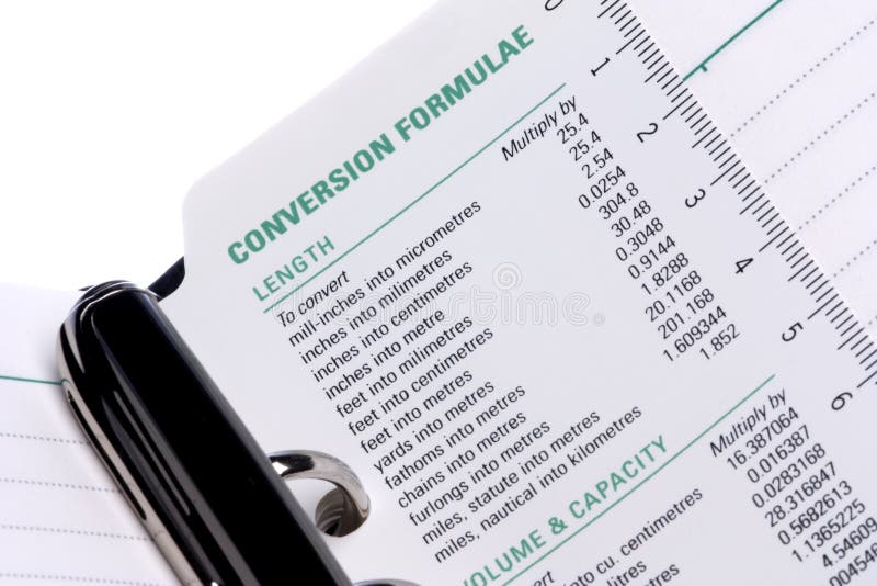 Conversion Formulae stock photo. Image of metric, engineering - 10293698