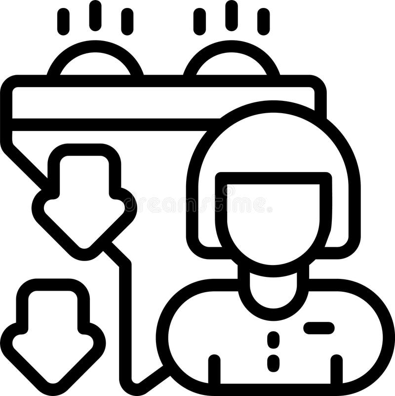 Conversion Funnel Vector Icon Stock Illustration - Illustration of ...