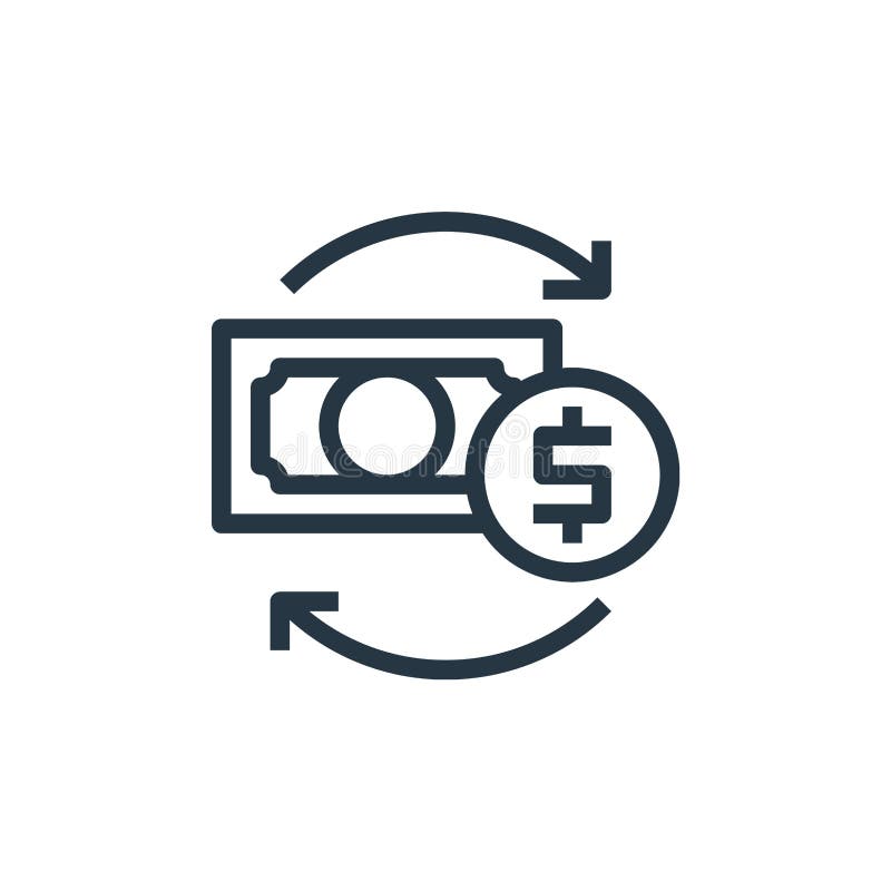 Conversion Icon Vector from Business and Money Concept. Thin Line ...