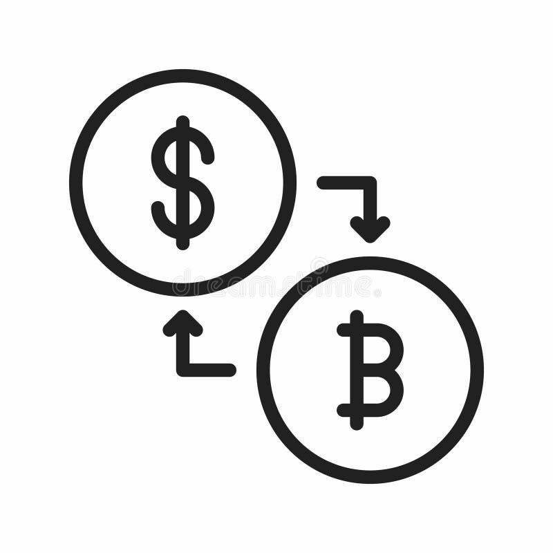 Conversion Icon Vector Image. Stock Vector - Illustration of outline ...