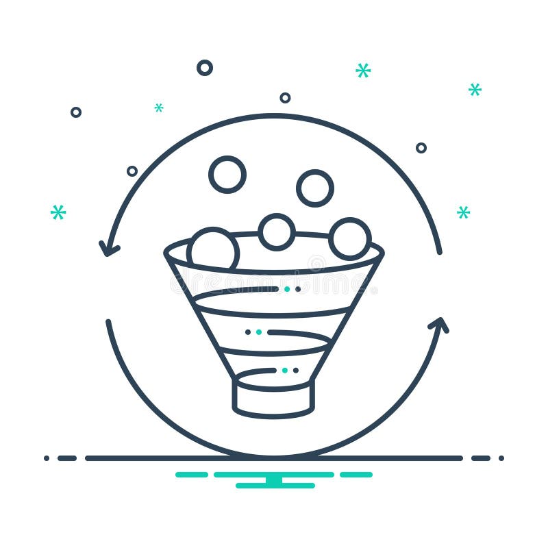 Black Mix Icon for Conversion Marketing, Consultant and Digital Stock ...