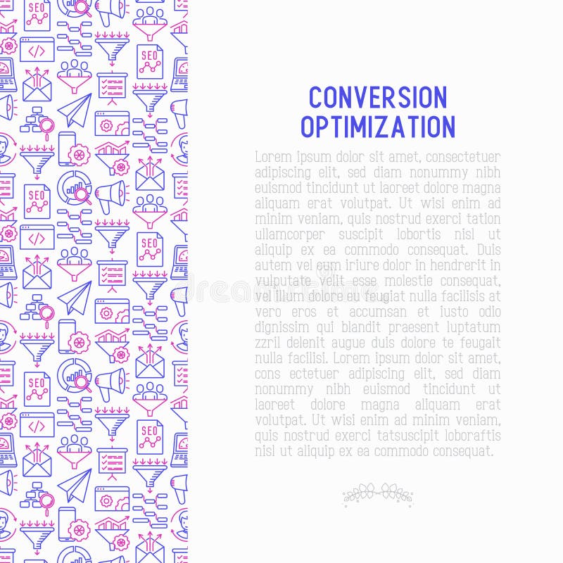 Conversion Optimization Concept Stock Vector - Illustration of collection, engine: 121688003