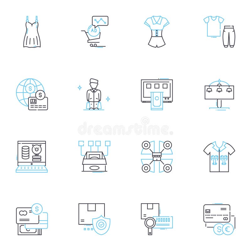 Conversion Rate Linear Icons Set. Optimization, Analytics, Revenue ...