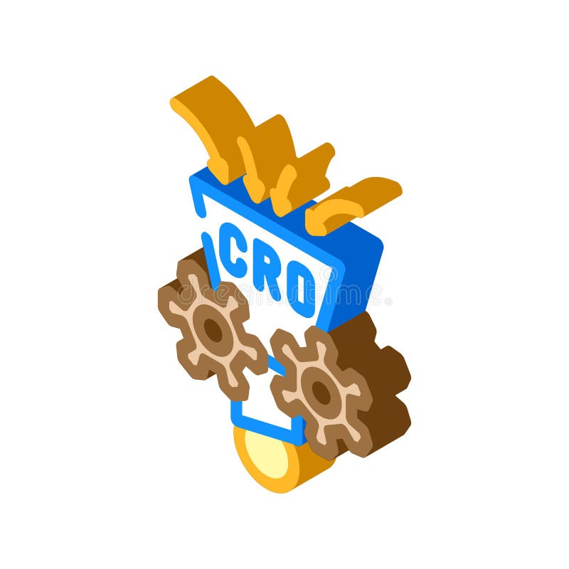 Conversion Rate Optimization Cro Isometric Icon Vector Illustration ...