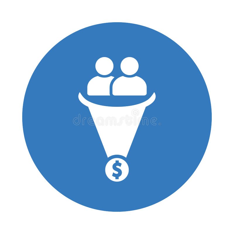Conversion Rate Optimization Icon. Blue Color Design Stock Illustration ...