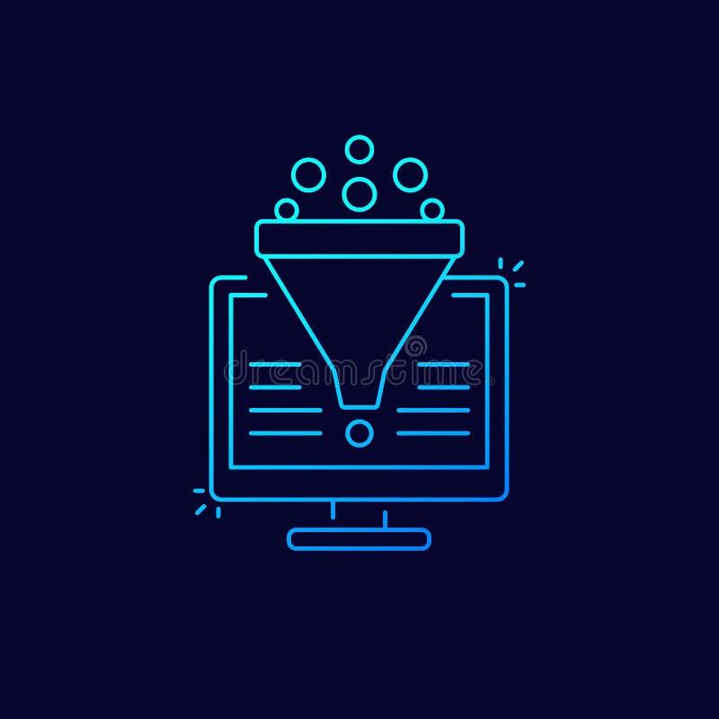 Conversion Rate Optimization, Sales Funnel Icon Stock Illustration ... Conversion Rate Optimization, Sales Funnel Icon Stock Illustration ...