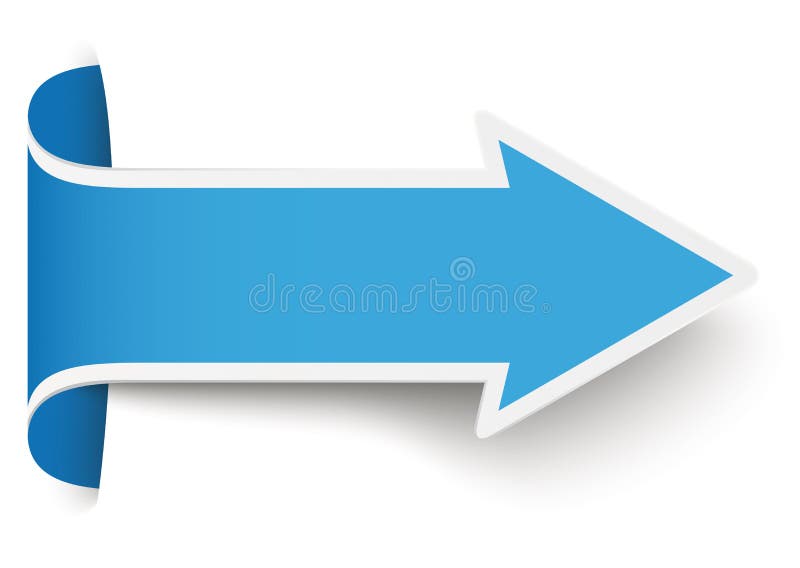 Convert Blue Arrow Banner stock vector. Illustration of layout - 109841263