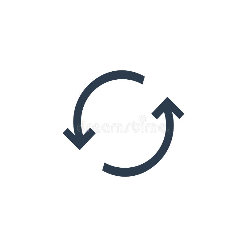 Convert Icon, Arrow, Return, Vector Illustration. Stock Vector ...