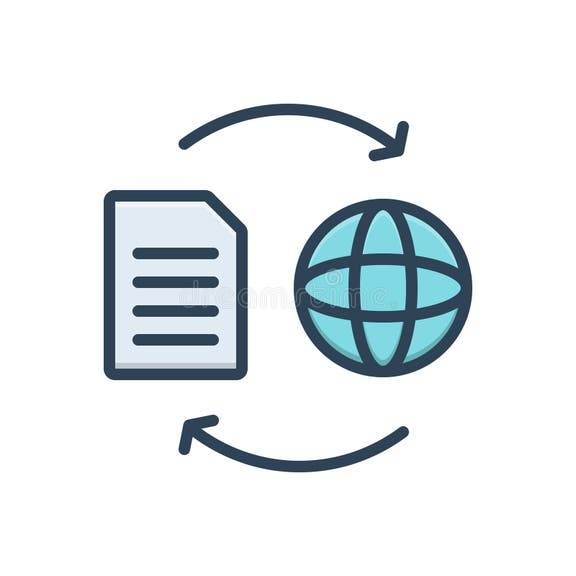 Color Illustration Ion for Convert, Proselyte and Change Stock ...