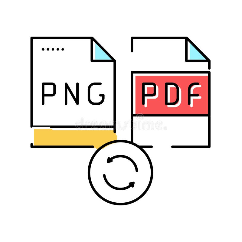 Convert Png To Pdf File Color Icon Vector Illustration Stock Vector ... Convert Png To Pdf File Color Icon Vector Illustration Stock Vector ...