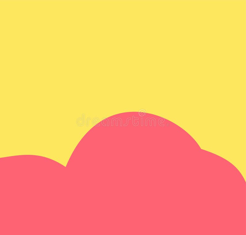 Simple Abstract Background Colorful Illustration Clouds Shape Stock ...