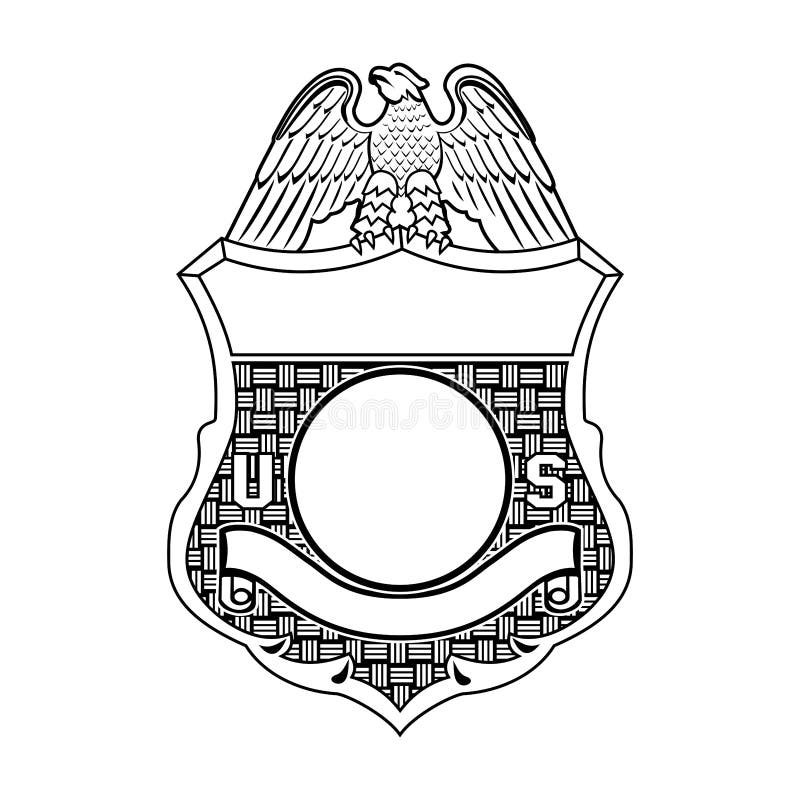 Vector Illustration of Security Police Badge Stock Vector ...