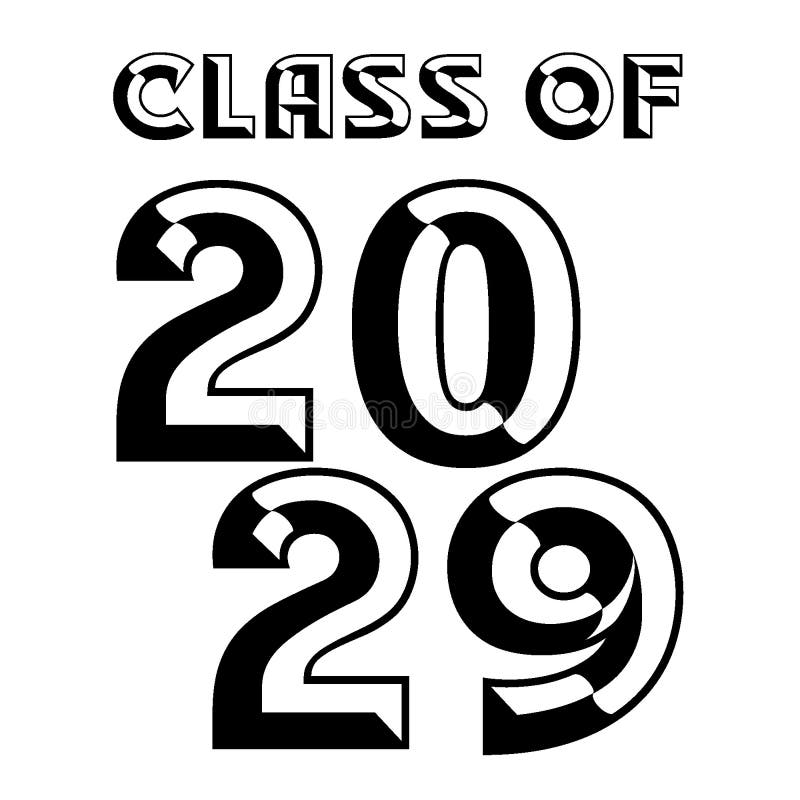 Class of 2029 Vector T Shirt Design, Class Graduate Stock Vector ...