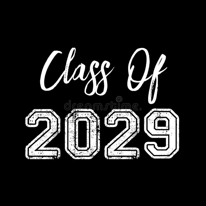 Class of 2029 Vector T Shirt Design, Class Graduate Stock Vector ...