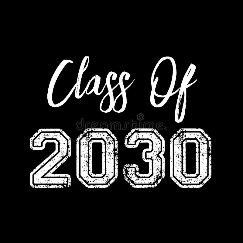Class of 2030 Vector T Shirt Design, Class Graduate Stock Vector ...