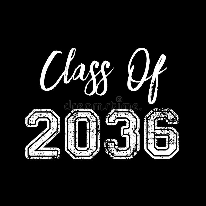 Class of 2036 Vector T Shirt Design, Class Graduate Stock Vector ...