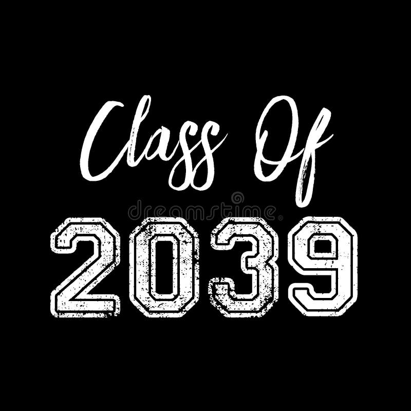 Class of 2039 Vector T Shirt Design, Class Graduate Stock Vector ...