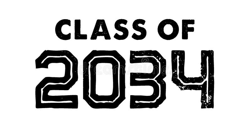 Class of 2034 Vector T Shirt Design, Class Graduate Stock Vector ...