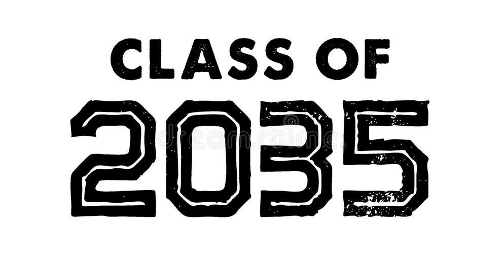 Class of 2035 Vector T Shirt Design, Class Graduate Stock Vector ...