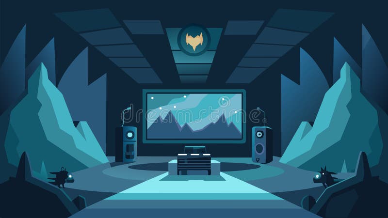 A Converted Bat Transformed into a Hightech Media Room Boasting a ...