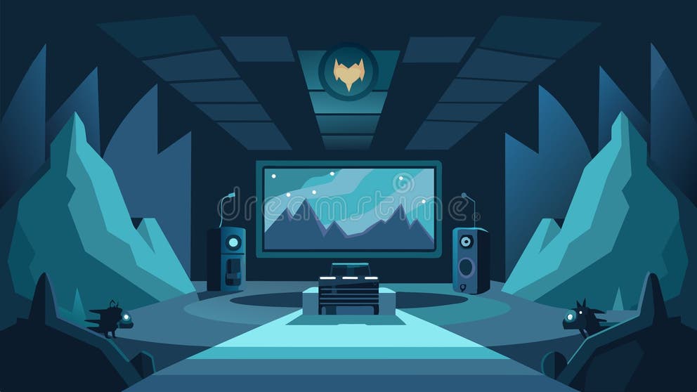 A Converted Bat Transformed into a Hightech Media Room Boasting a ...
