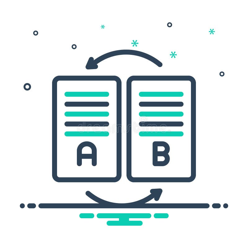 Mix Icon for Converted, Transformed and Changed Stock Illustration ...