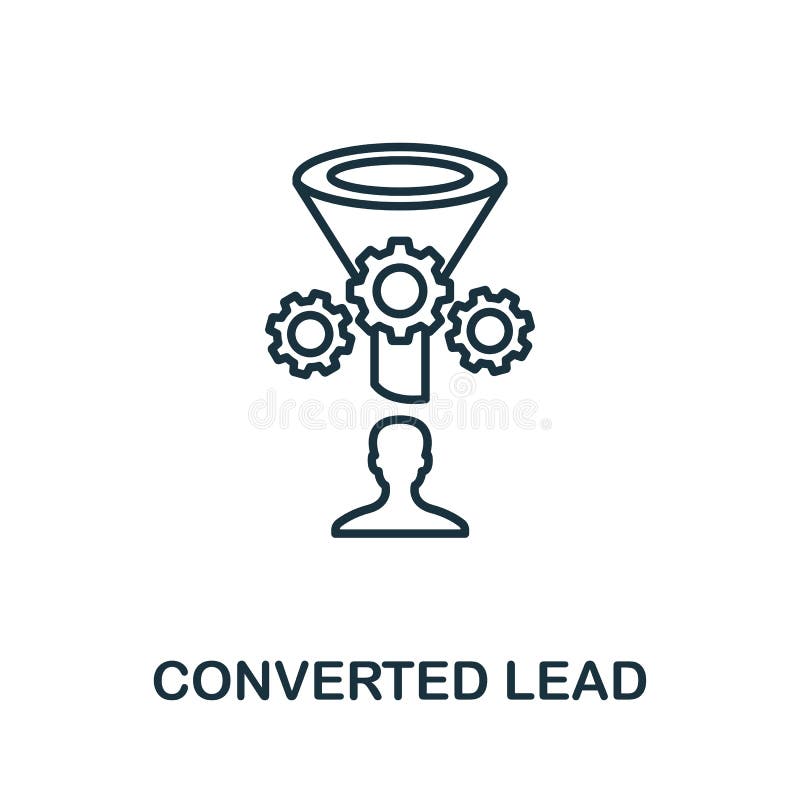 Converted Lead Icon Set. Premium Symbol in Diferent Styles from Crm ...