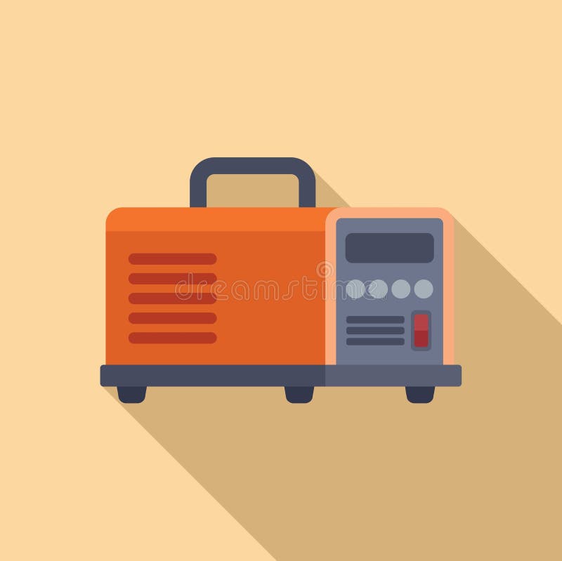 Converter Power Charge Icon Flat Vector. Heat House Stock Illustration ...