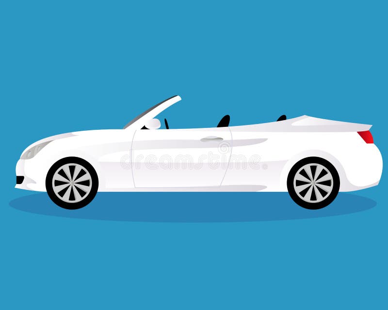 Convertible car body type stock vector. Illustration of isolated - 97636223