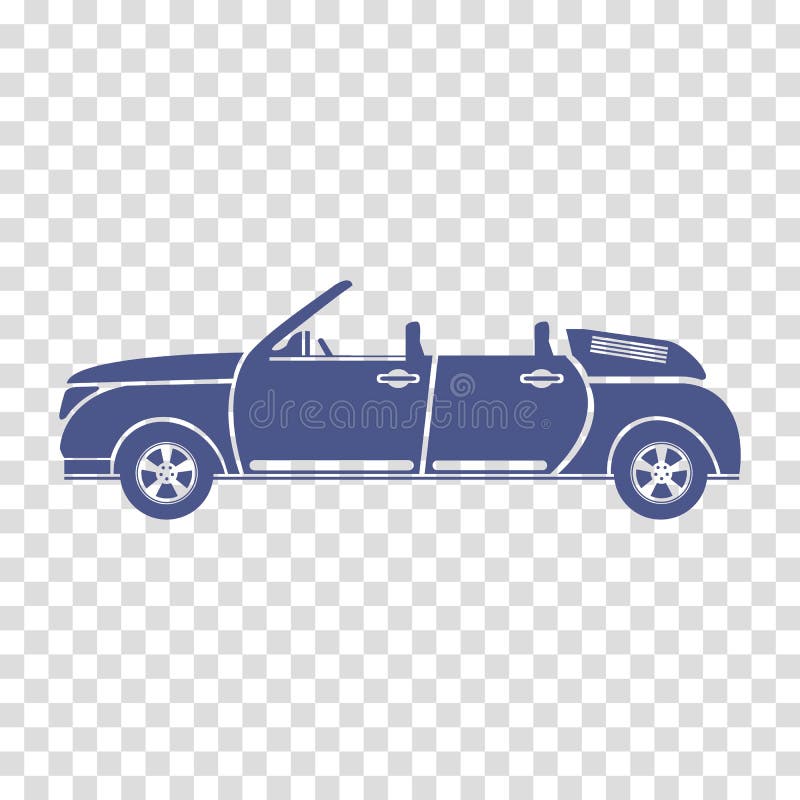 Convertible Car Icon Vector Stock Vector - Illustration of black ...