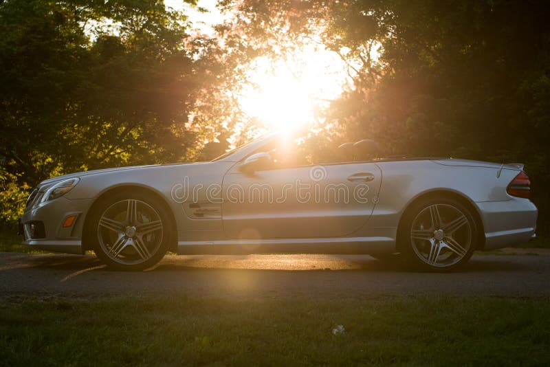 Convertible Car Profile editorial photo. Image of sunset - 97268781