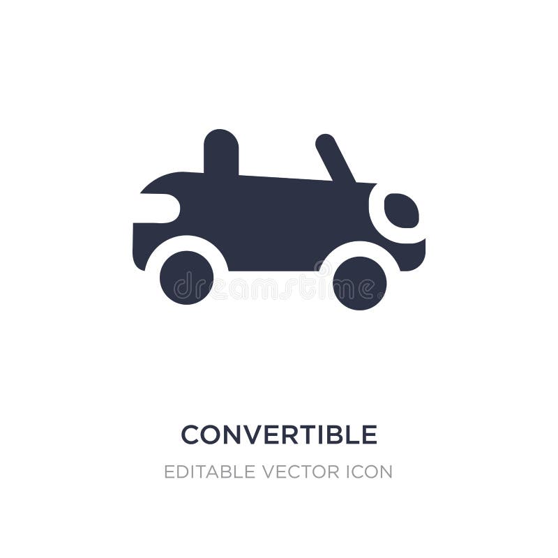 Convertible Car Icon Isolated Symbol Stock Vector - Illustration of ...