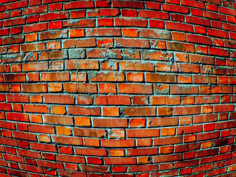 Convex brick wall stock image. Image of front, cold, rough - 11815715