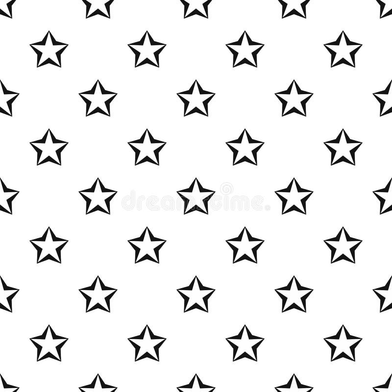 Five Pointed Star Pattern Vector Seamless Blue Stock Vector ...