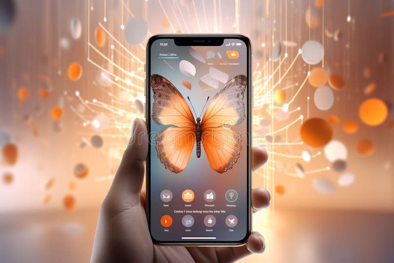 Convey the Concept of a Butterflythemed Mobile Stock Illustration ...
