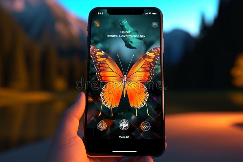 Convey the Concept of a Butterflythemed Mobile Stock Illustration ...