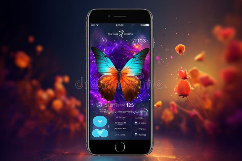 Convey the Concept of a Butterflythemed Mobile Stock Illustration ...