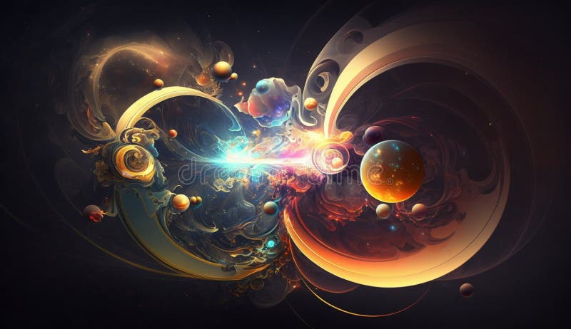 Convey the Idea of Infinite Possibilities through an Abstract Cosmic ...