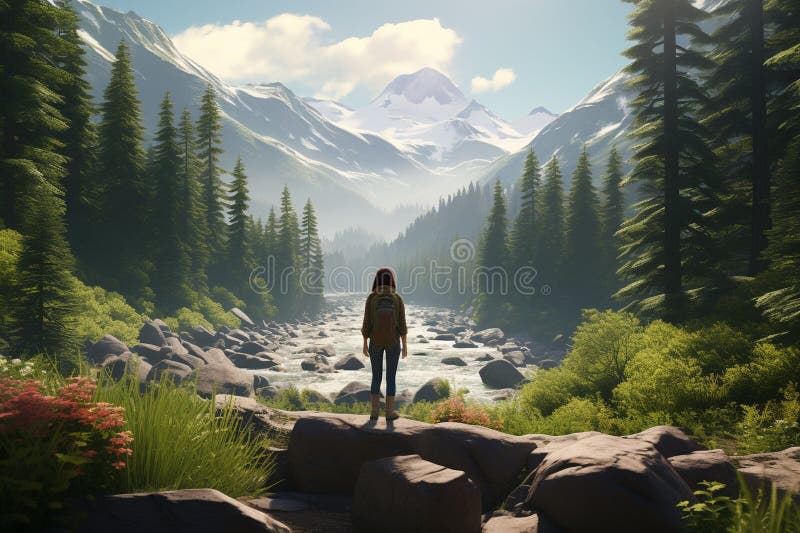 Convey the Idea of Springtime Adventure with Stock Illustration ...