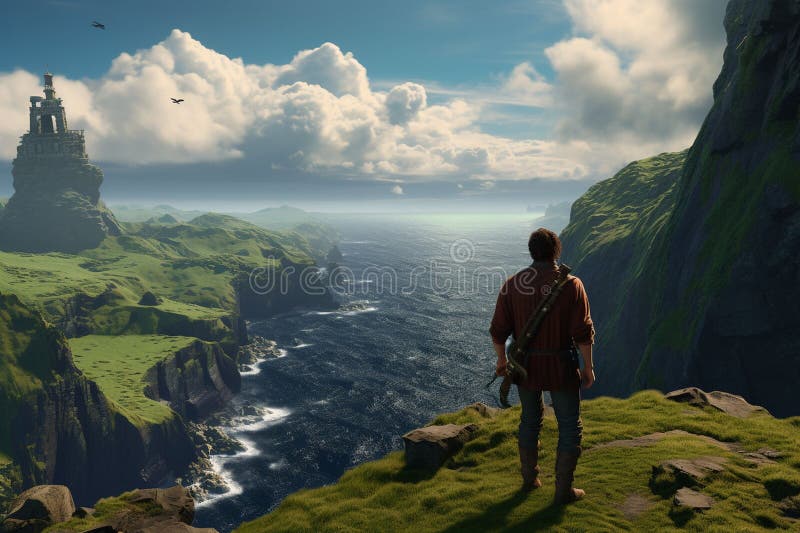 Convey the Sense of Adventure and Exploration Stock Illustration ...