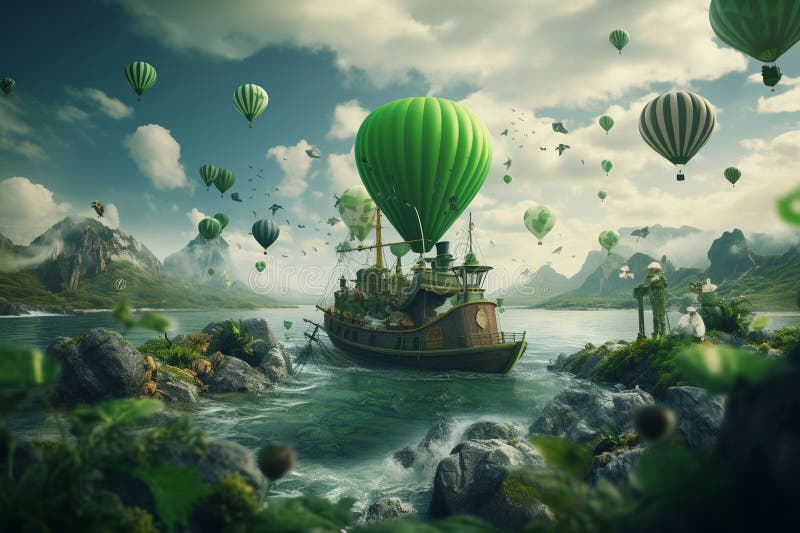 Convey the Sense of Adventure and Exploration Stock Illustration ...