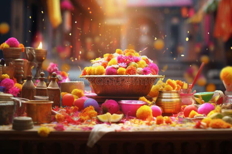 Convey the Tradition of Exchanging Sweets and Stock Illustration ...