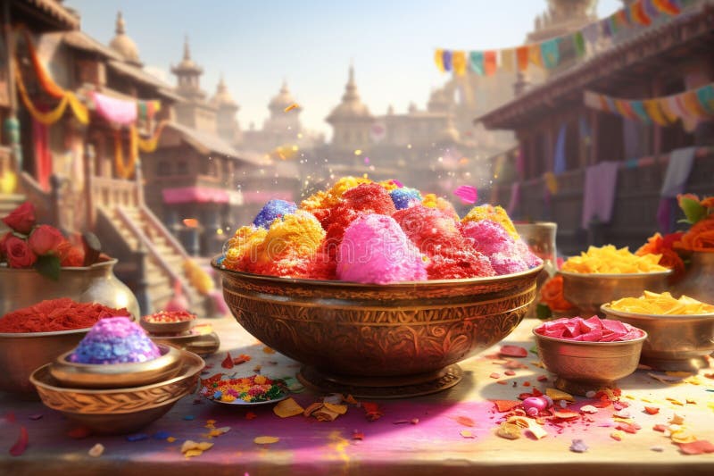 Convey the Tradition of Exchanging Sweets and Stock Illustration ...