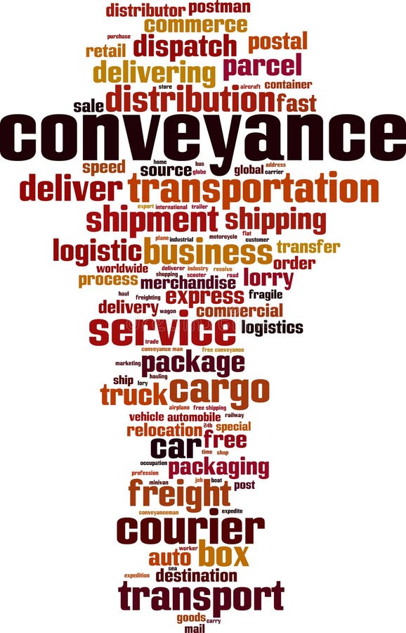 Conveyance word cloud stock vector. Illustration of commercial - 274154405