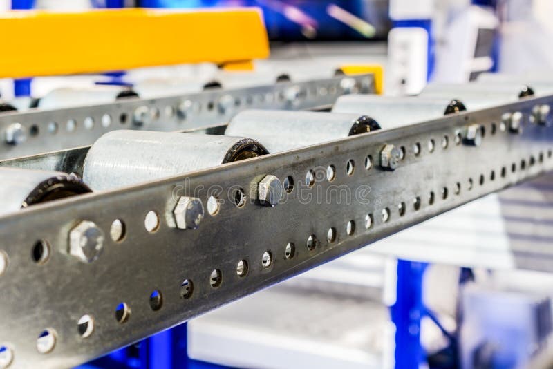 Conveyer Roller Sorting System Stock Image - Image of processing ...